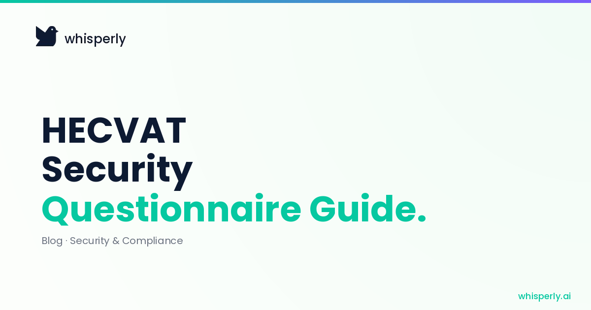 What Is a HECVAT questionnaire? | Whisperly | Whisperly
